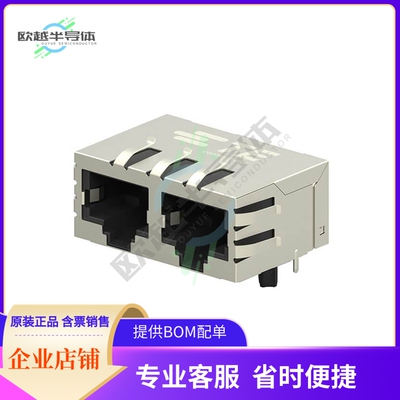 2301996-4【CONN JACK 2PORT 1000 BASE-T PCB】