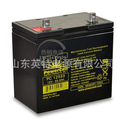 英国POWERCELL12V5H蓄电池PC12550船舶设备 通讯设备电瓶
