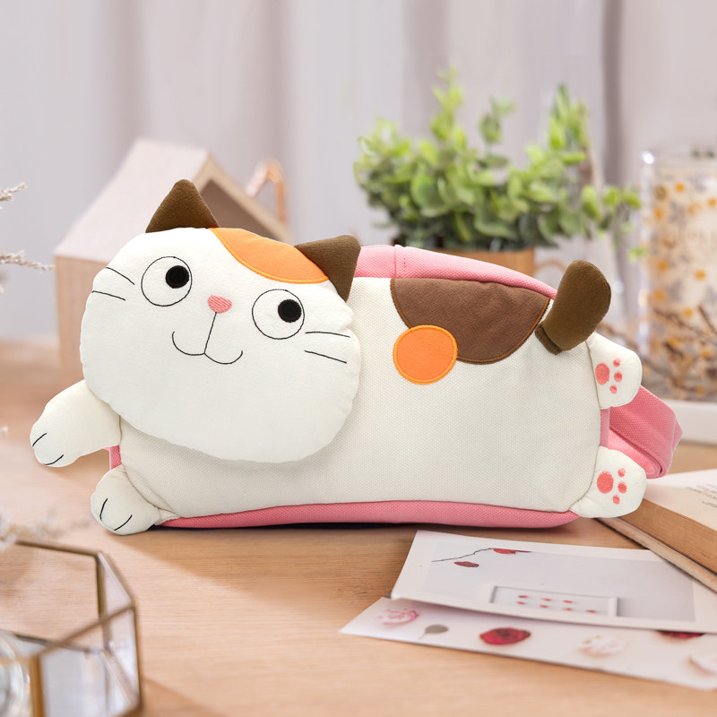 特价！日本设计KINE猫可爱立体飞跃猫小胸包创意卡通斜背包单肩包