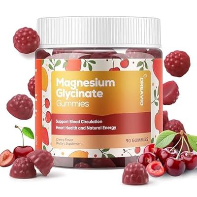 90 Count Magnesium Glycinate Gummies 400mg w/Magnesium L-