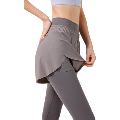 neverme假两件瑜伽裤女