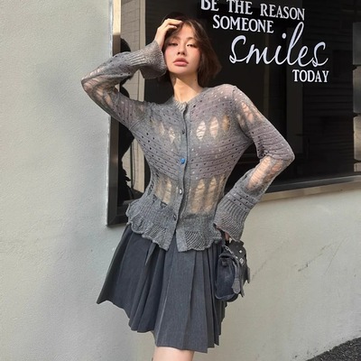 Shelle Artiste 2025AW 流浪风钩花开衫显瘦百搭初秋