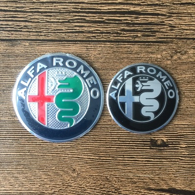 阿尔法罗密欧giulia方向盘标志 ALFA ROMEO车贴标 改装车标装饰贴