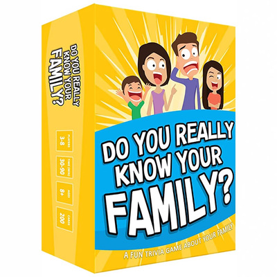 新新Do You Really Know Your Family  了解家人家庭聚会游戏卡牌