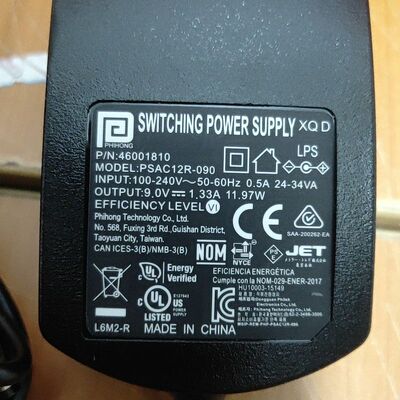 梅特勒电子天平充电器9V 1.331A适配器 机型：PSAC