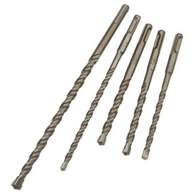 新款直销易尔拓加长冲击电锤钻头5-10mm穿墙四坑圆柄混凝土水泥墙