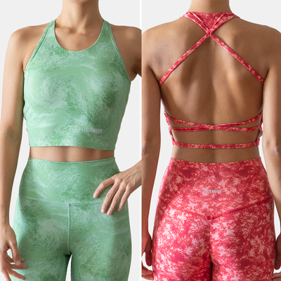 slenddy印花美背运动减震内衣