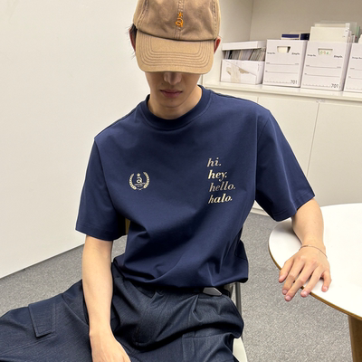 roaringwild字母印花凉感短袖t恤