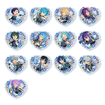 偶像梦幻祭9周年纪念日心形卡片