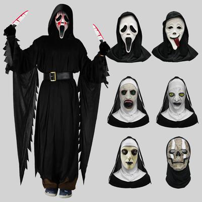 Scream Mask Cloak Halloween Prop尖叫面具披风斗篷万圣节道具