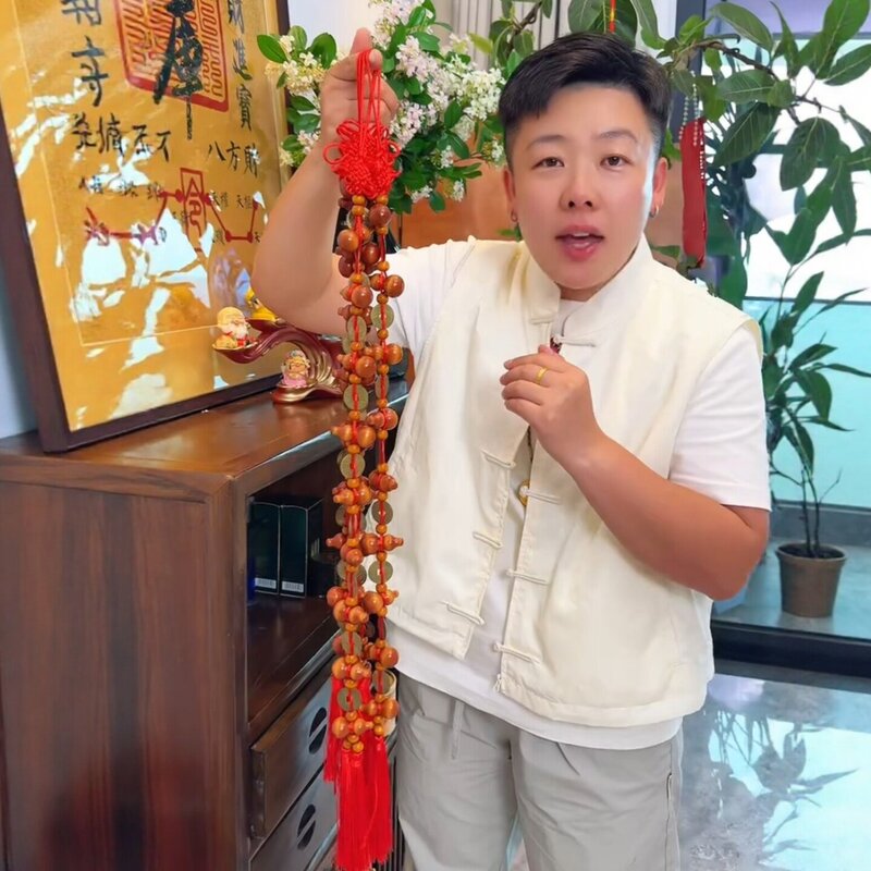 葫芦挂件门对门风水化解五帝钱中国结挂件2026新款镇宅招财葫芦串