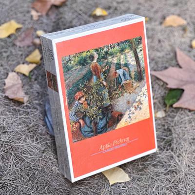 绝版 日本大原美术馆 油画拼图 Camille Pissarro 摘苹果 300片