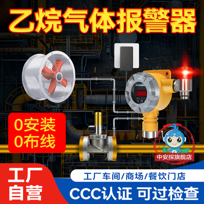 中安探测乙烷毒气报警器工厂自营