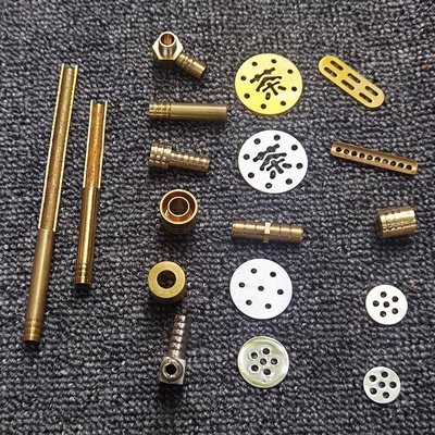 黄铜茶盘漏水片排水过滤网配件铜片茶具格台桌下出水口盖板定制