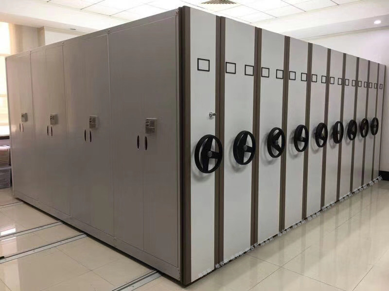 WEBBER档案密集柜三仓豪华版密集架五层带轨道手动档案柜定做_虎窝淘