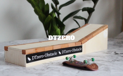 DTZERO专业手指滑板道具斜坡砖块box中型道具木质滑板跑道