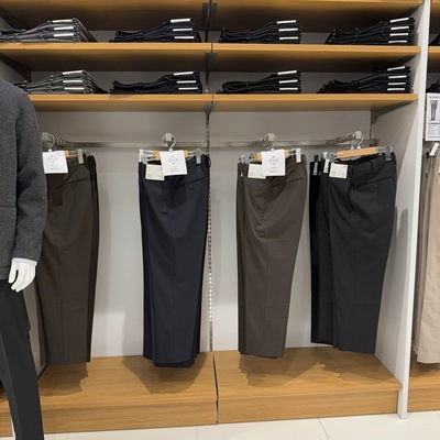 男装弹力九分裤/聪明裤商务通勤休闲长裤仿毛料西裤阔腿裤479349