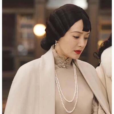 新款多层珍珠项链配旗袍配饰品中长款毛衣链子女士百搭锁骨链1571