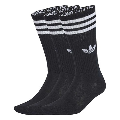 日本直邮Adidas 3 STRIPES HIGH CREW SOCKS 3双装 运动袜