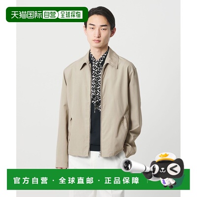 日本直邮SOVEREIGN 男士 毛丝混纺简约立领拉链夹克 11256000002