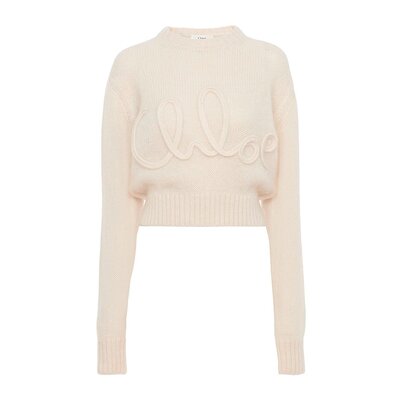 CHLOÉ 女士针织毛衣 C25UMP27740107 SS2025 白色