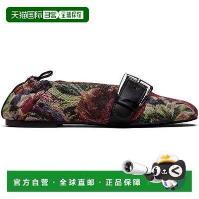 1h可退 香港直邮潮奢 GANNI 甘尼 女士 多色 Buckle Strap 芭蕾鞋