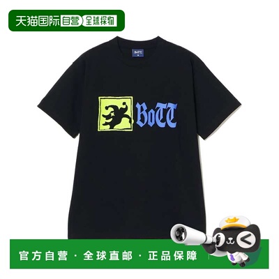 日本直邮BoTT男士纯棉T恤 Jester图案丝网印花款 75081523142