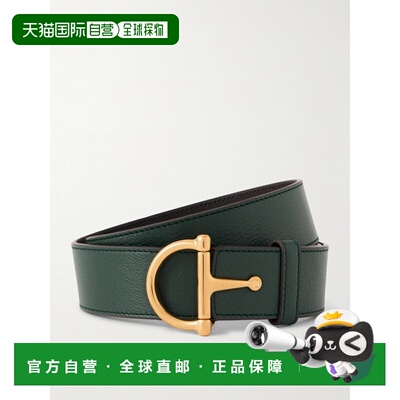 1h可退 香港直邮Gucci 古驰 女士 配半马衔扣造型腰带扣腰带 8369