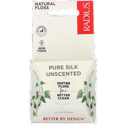 香港直邮Radius牙线全天然丝绵质地柔软清楚牙垢原装进口正品