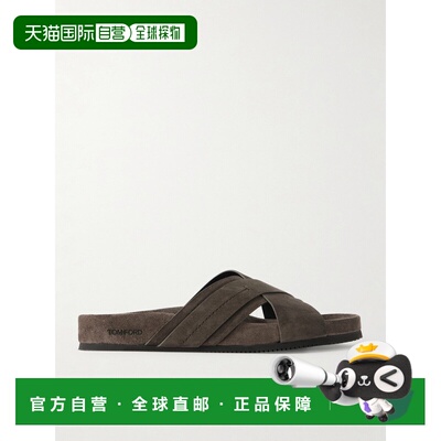 1h可退 香港直邮潮奢 Tom Ford 汤姆 福特 男士 Wicklow 绒面革凉