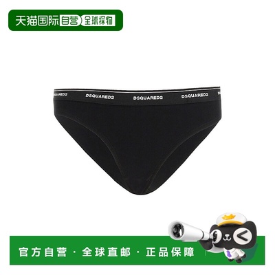 香港直邮DSQUARED2 女士内裤 D8L644120010 AW2022 黑色 UNDERWEA