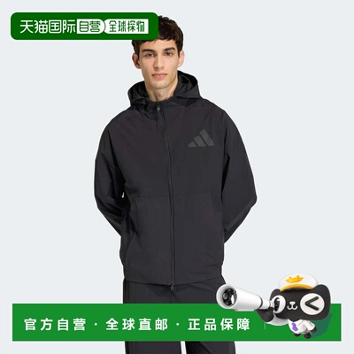 自营adidas阿迪达斯阿迪达斯Z.N.E.机织轨道上衣-黑色 美国奥莱直