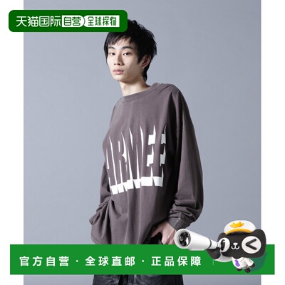 1h可退 日本直邮DANKE SCHON 男女同款 立体ARMEE印花宽松长袖T恤