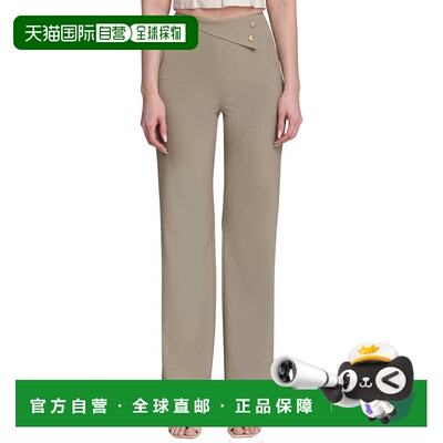 自营avec les filles与女孩修身长裤-Sage 美国奥莱直发