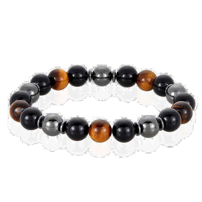 自营Crucible Los Angeles 10mm Bead Stretch Bracelet Featurin