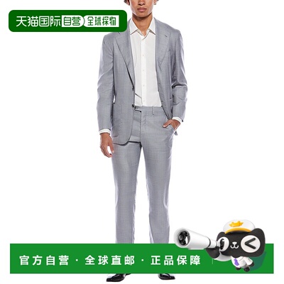 自营Kiton 2pc Cashmere, Linen, & Silk-Blend Suit - gray 美国