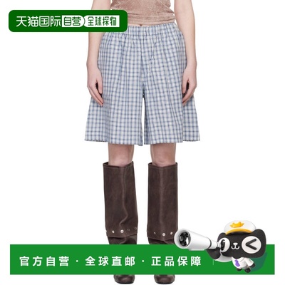 1h可退 香港直邮潮奢 Baserange 女士 蓝色 Claude 短裤 SSCLOCSP