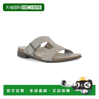 自营Munro Jody Slide女式6.5号合金牛磨砂革凉鞋KHD529-灰色 美