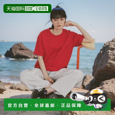 1h可退 日本直邮MERLOT男女同款全棉宽松基础T恤 MR00000233纯棉