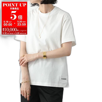日本直邮JIL SANDER+ T恤女士短袖圆领夏季J40GC0001 J45048