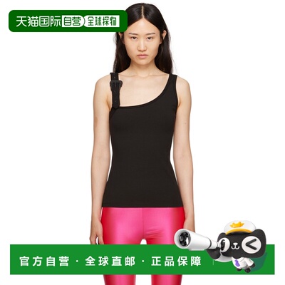 1h可退 香港直邮潮奢 versace 范思哲 女士 黑色束扣背心 E75HAM6