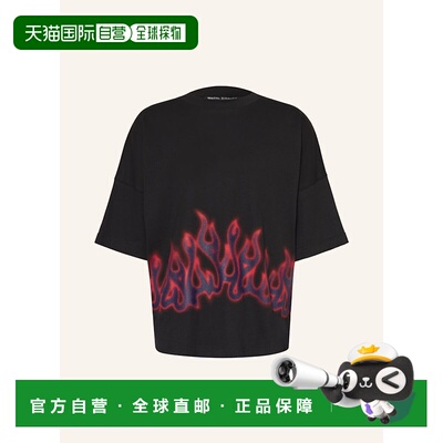 香港直邮PALM ANGELS 男士T恤 100293846213000 CO 黑色 FLAMES o
