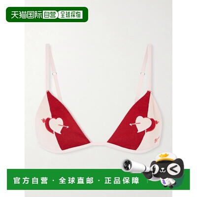 香港直邮Bode 女士 Wonderland two-tone 提花针织软罩杯三角形文