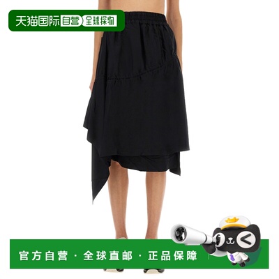 1h可退 香港直邮Y-3 女士半身裙 JX4753BLACK AW2025 黑色