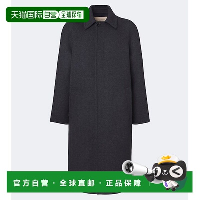 香港直邮valentino 华伦天奴 男士 羊毛真丝大衣 9V3CAK78BK1