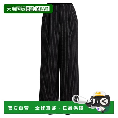 香港直邮潮奢 Ami Paris 女士 休闲长裤 black黑色 舒适时尚