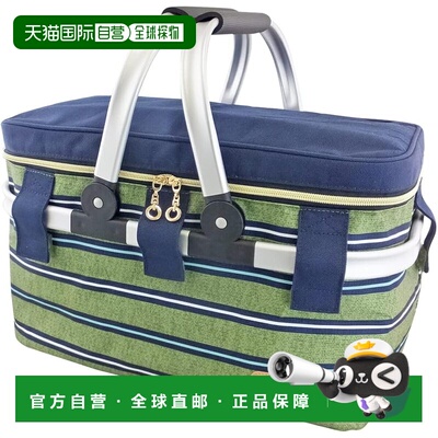 【日本直邮】At First 保温篮式冷藏袋 厚薄边框 绿色 AF6258