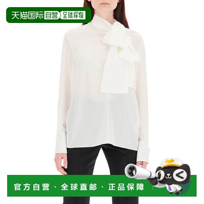 香港直邮GIVENCHY 女士衬衫 BW60XE12EH130 SS2022 白色 CAMICIA