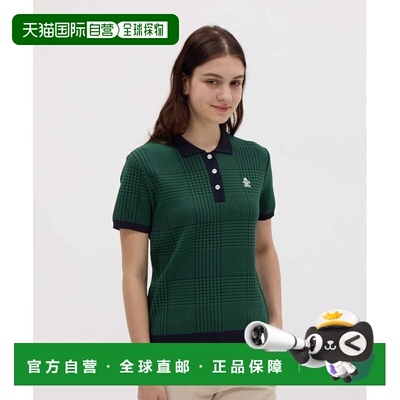 日本直邮MUNSINGWEAR 女士针织 Polo 衫 高尔夫时尚 MG5FHS01L 手