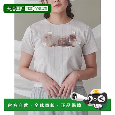 1h可退 日本直邮merry jenny 女士兔子印花大码T恤 282532700301